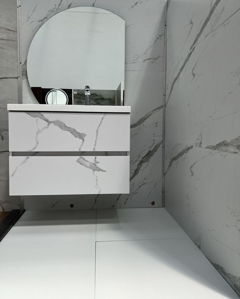 PVC мебел за баня Porto R 80 Marble W ️ Добра цена | Герака