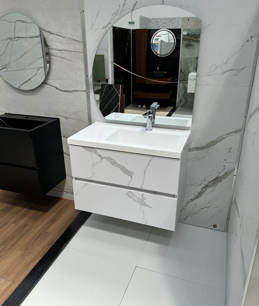 PVC мебел за баня Porto R 80 Marble W ️ Добра цена | Герака