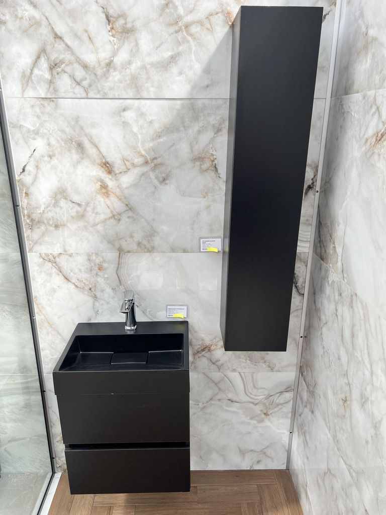 ПВЦ мебел за баня Tito Black 50 ️ Изгодна цена | Герака