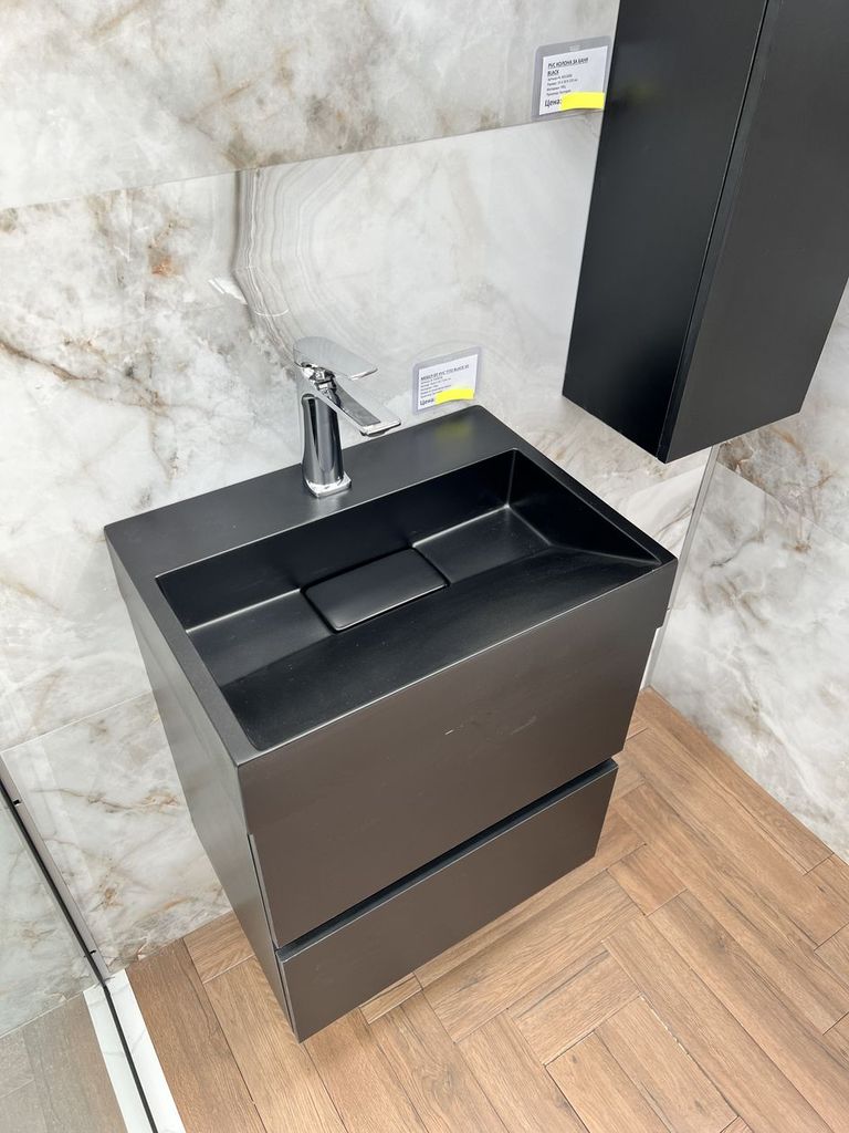 ПВЦ мебел за баня Tito Black 50 ️ Изгодна цена | Герака